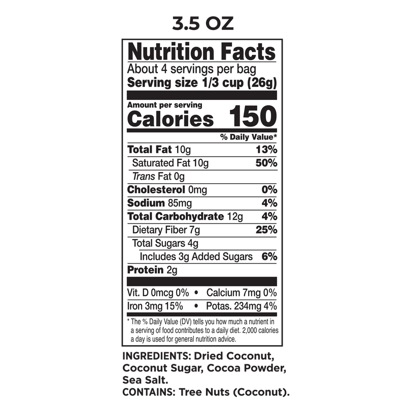 RIND Snacks Dark Cocoa Sea Salt Coconut Crisps, Keto-Friendly