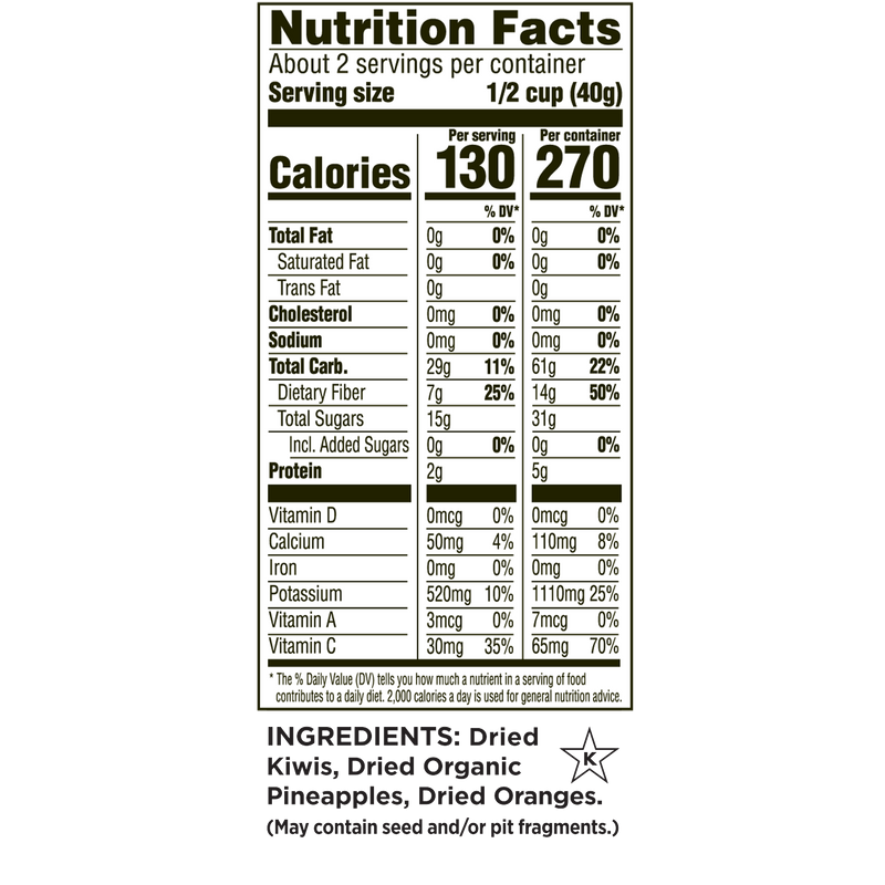 RIND Snacks Dried Fruit, Tropical Blend