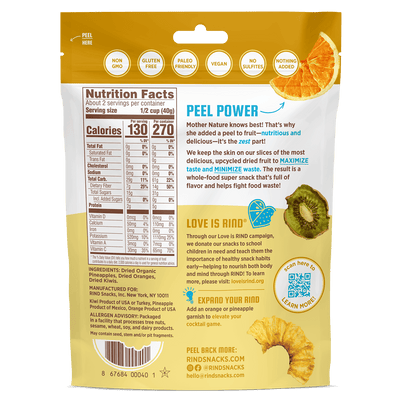 RIND Snacks Dried Fruit, Tropical Blend